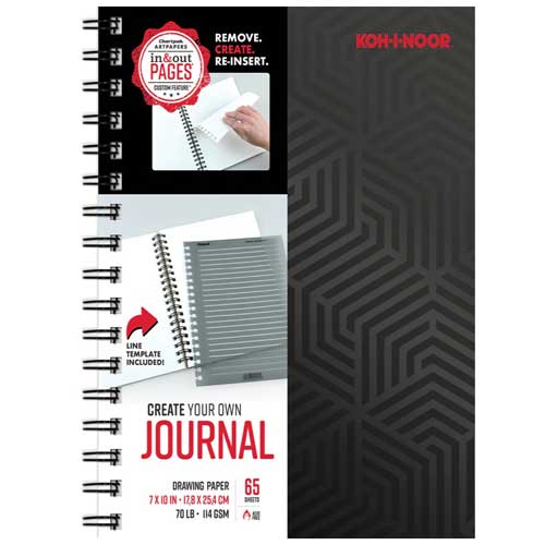 Koh-I-Noor Journal with Line Template 7X10 70lb 65 sheets - Quality Art ...