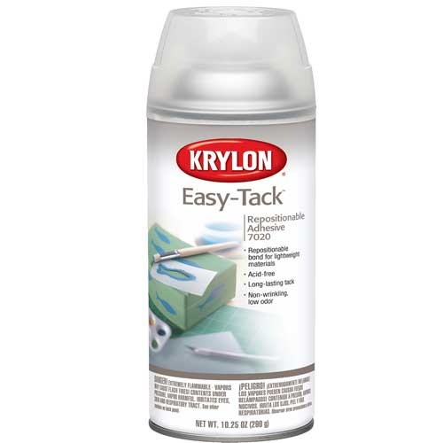 Krylon Easy-Tack Repositionable Spray Adhesive 10.5oz Can 7020 ...