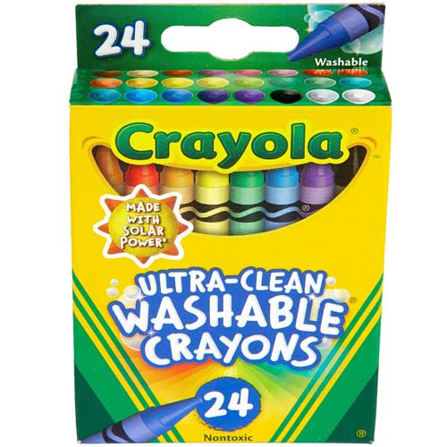 Crayola Ultra-Clean Washable Crayons – (24 Pack) 52-0138 - Quality Art ...